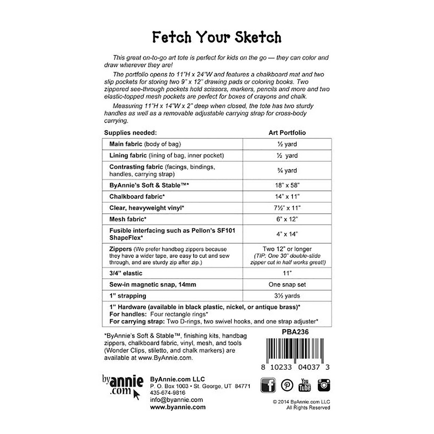 Fetch Your Sketch | By Annie – Destination Fabrics